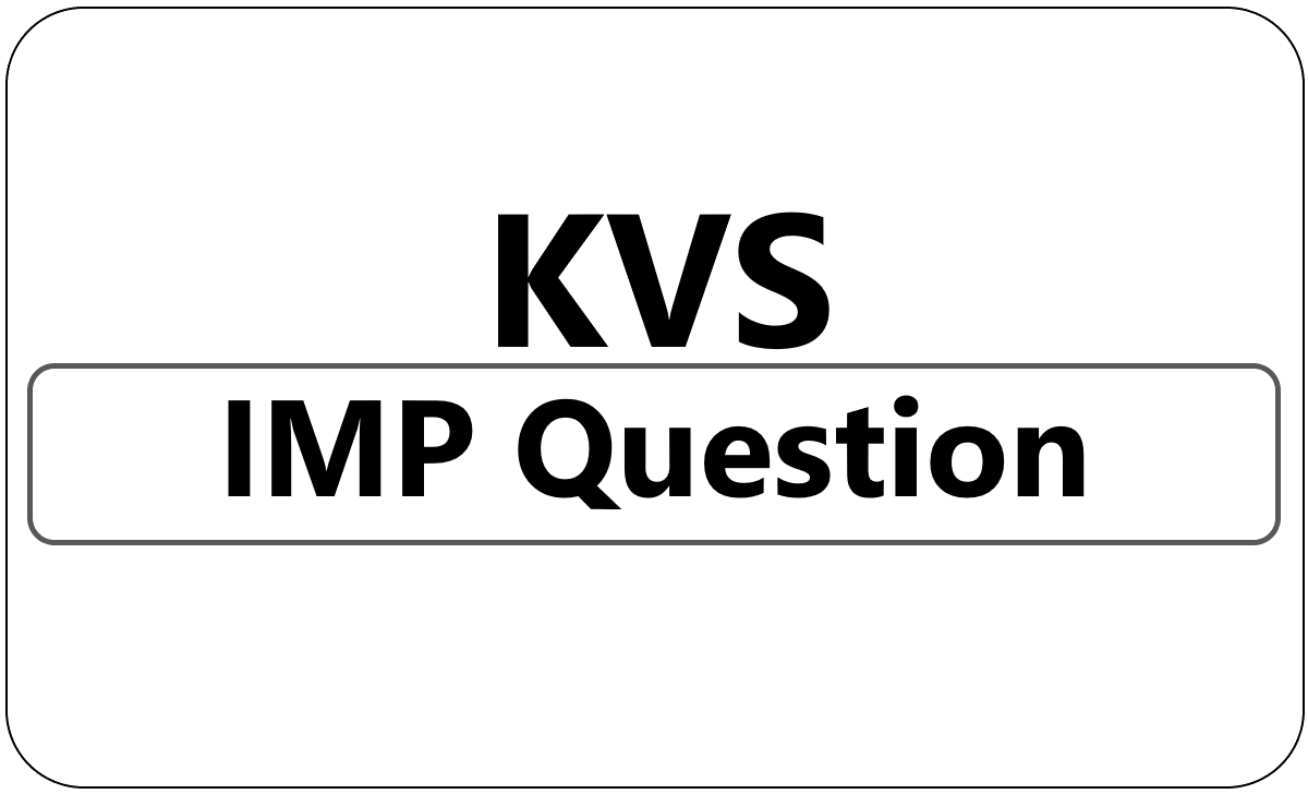 KVS 5th Class Important Question 2024 Download All Subject 