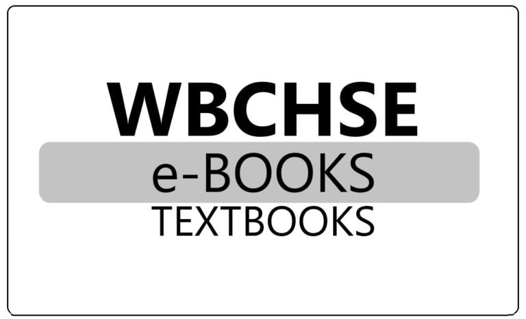 WBCHSE Textbook 2025, West Bengal 11th & 12th eTextbook 2025 Pdf Download